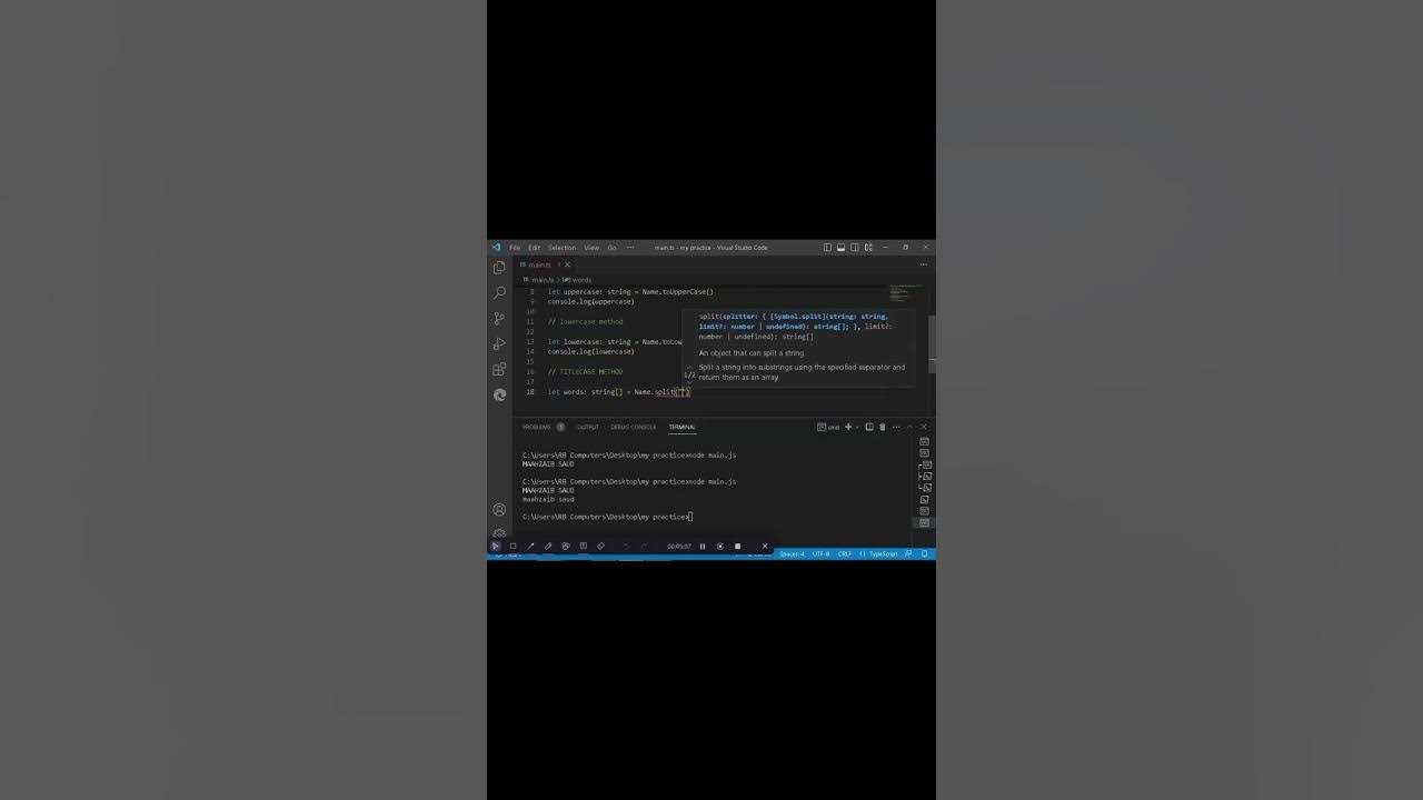 uppercase lowercase and titlecase easily solve in typescript - YouTube