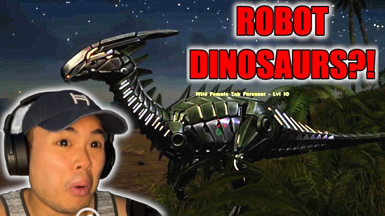 First Time Seeing Robots and Guns In Ark Survival Evolved! - Part 4 ...