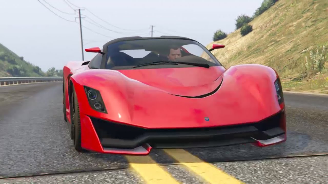 GTA V | Grotti Turismo R | Showcase & Test Drive in the Hills - YouTube