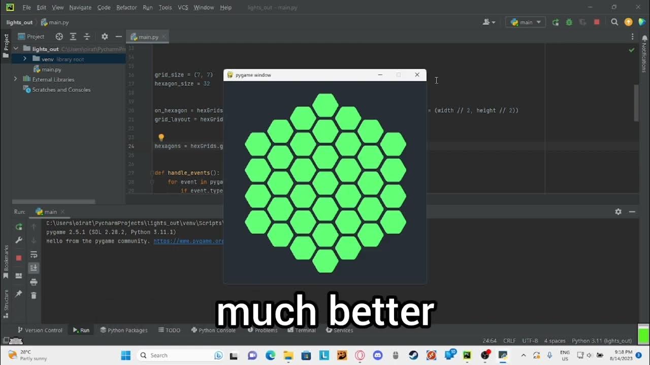 python lights out game - YouTube
