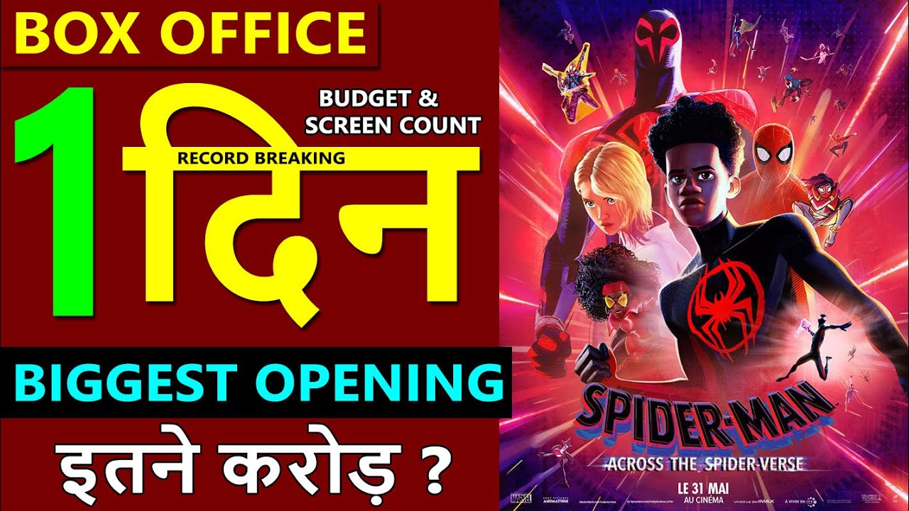 Spider Man Across the Spider Verse Box Office Collection Day 1, Budget ...