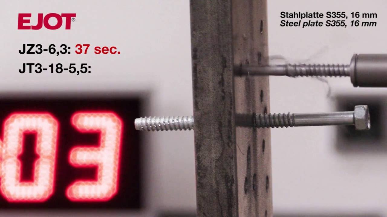 EJOT JT3-18 vs. JZ3-6,3 - YouTube