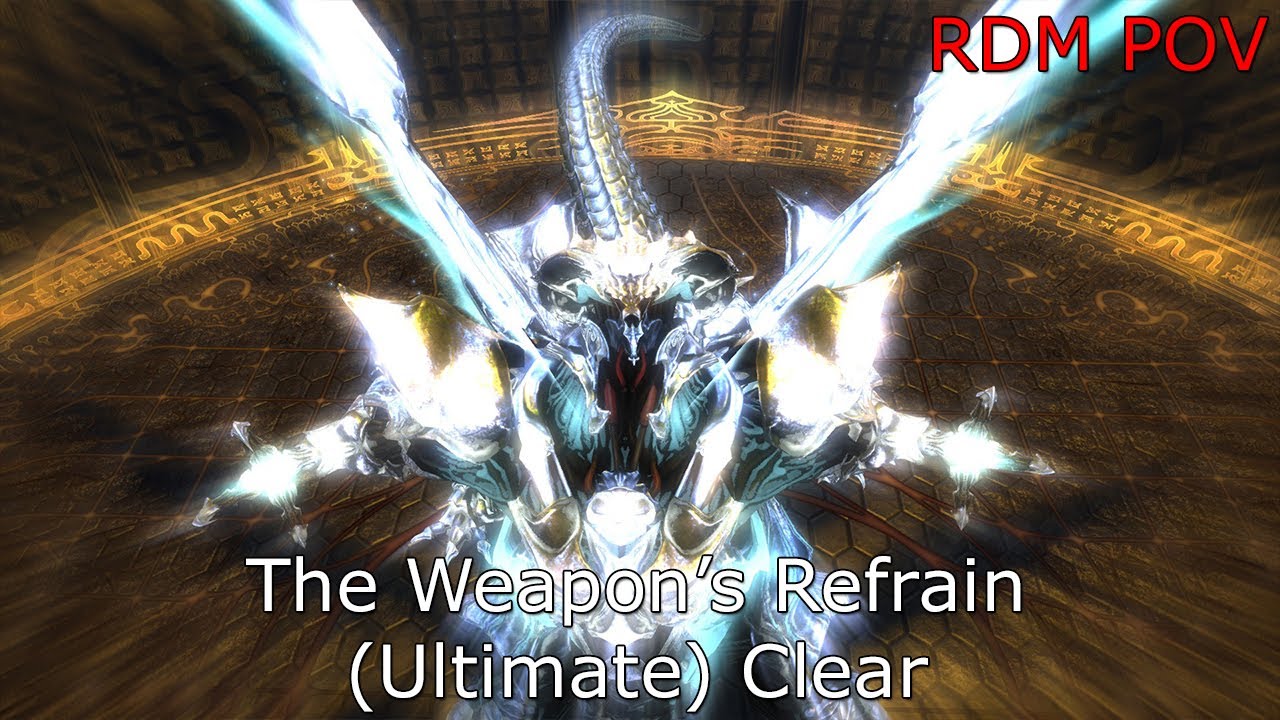FFXIV - The Weapon's Refrain (Ultimate) (UWU) Clear (RDM POV) - YouTube