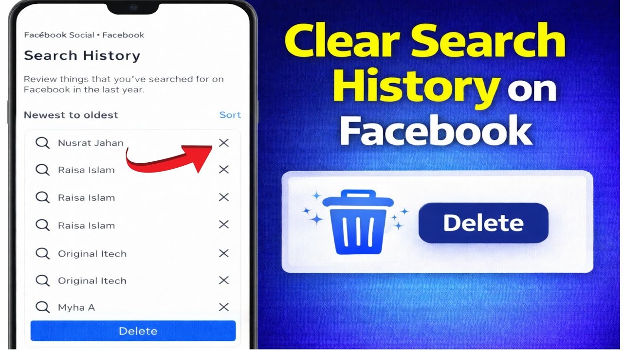 How to Clear Facebook Search History Permanently (2026) | Delete ...