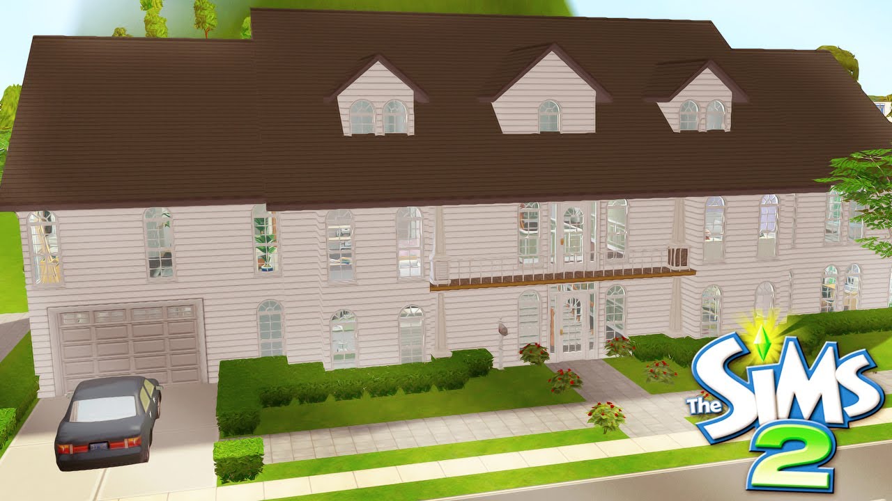 LARGE FAMILY HOME // The Sims 2: Speed Build - YouTube