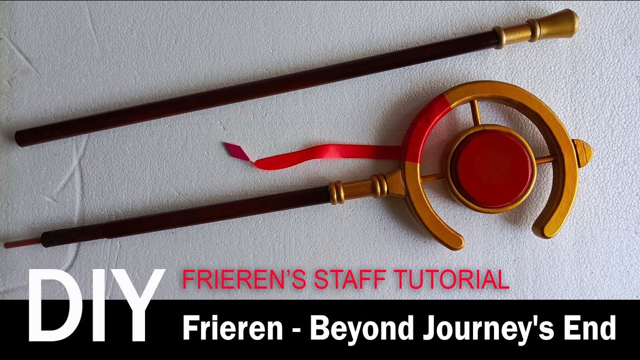 Frieren Staff DIY Tutorial - Frieren: Beyond Journey's End cosplay prop ...