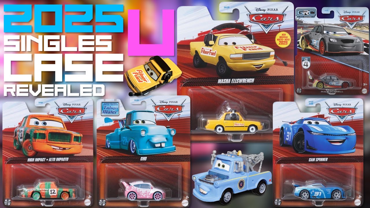 Mattel Disney Cars 2025 Singles Case U COMPLETE Contents - Fiber Fuel ...