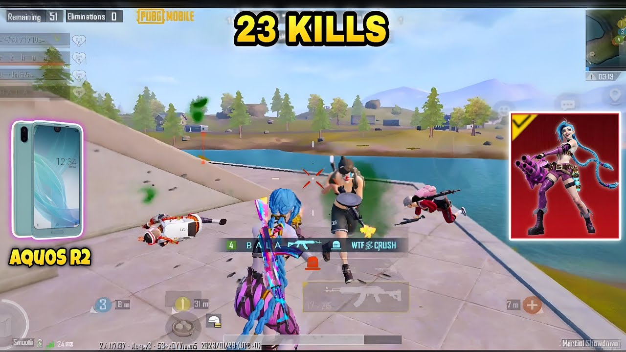 OMG😱 My Best Gameplay on Aquos R2🔥 23 Kills | Aquos R2 pubg test - YouTube