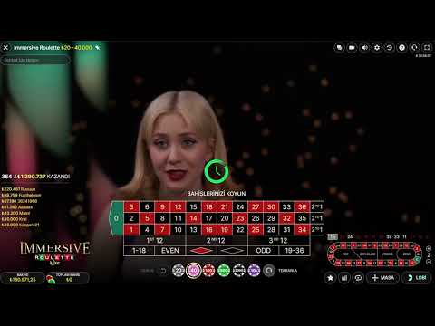 IMMERSIVE RULET 10 DAKİKA 120K KAZANÇ 🎲 RULET DOKTORU YİNE OYUNU OKUDU !🎲