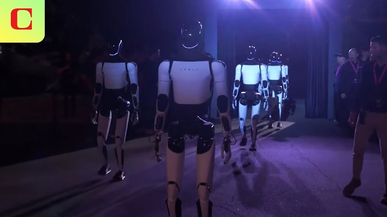 Watch Tesla's Optimus Robot Dance at the 'We, Robot' Event - YouTube
