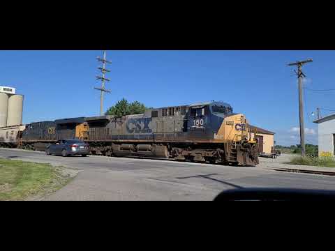 MQT 3390 & HESR 3414 Passing Carrollton & CSX - YouTube