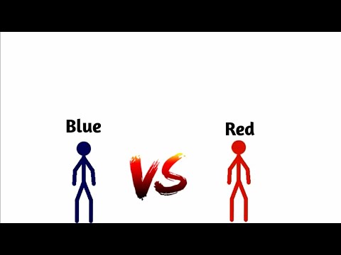 BLUE VS RED || Drawing Cartoon 2 - YouTube