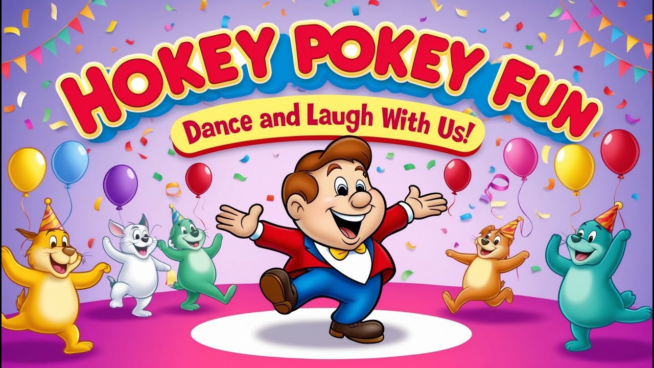 The Hokey Pokey Fun | Exciting Dance Adventure for Kids | Animated ...