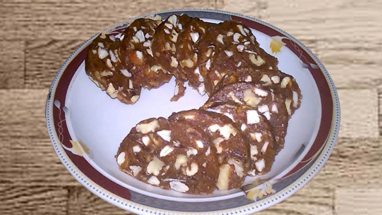 Melt in mouth Dates and Nuts slices |Sweet Snack Recipe |Dates and Nuts ...