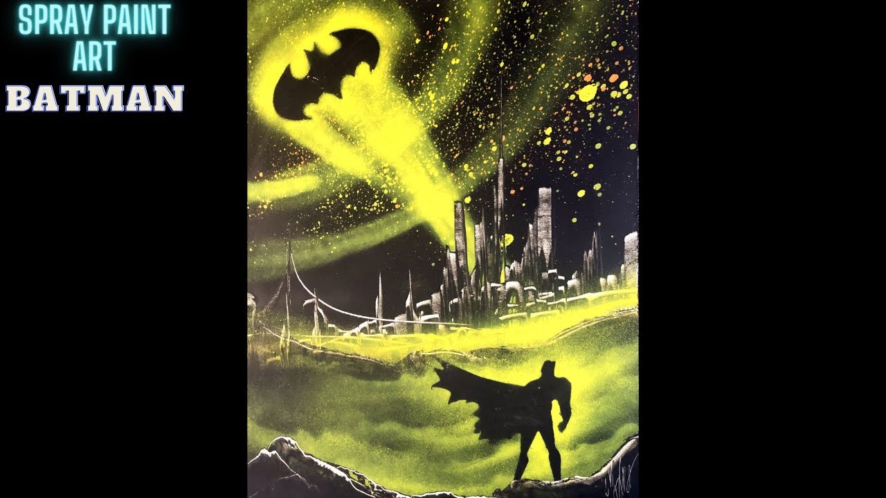 Speed Painting Batman - Spray Paint Art #batman #spraypaintart #art ...