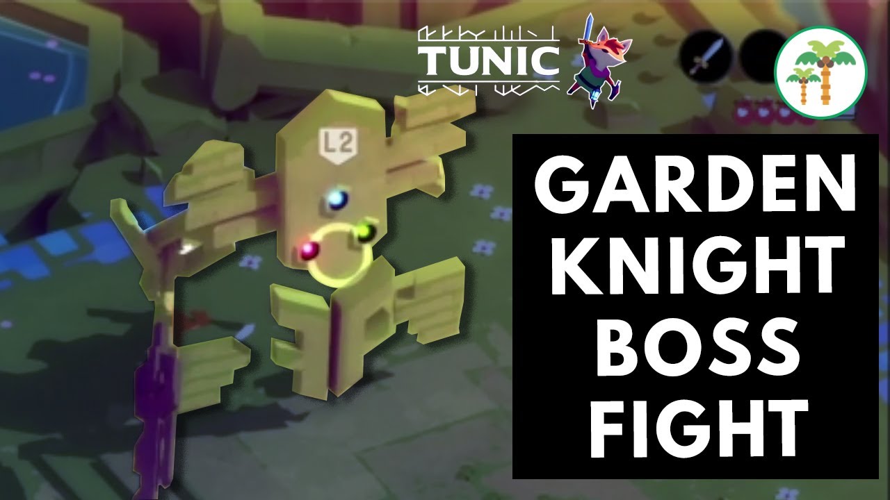 TUNIC Garden Knight Boss Fight - YouTube
