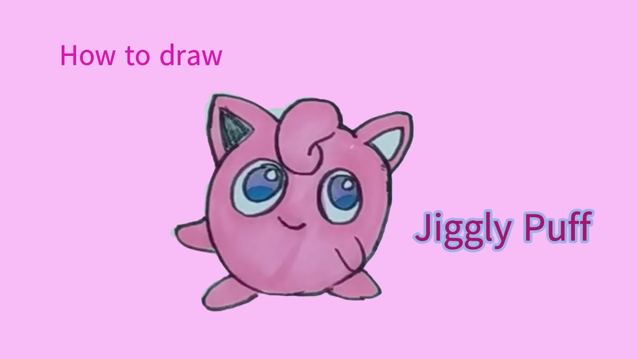 How to draw Jiggly Puff from Pokemon - YouTube
