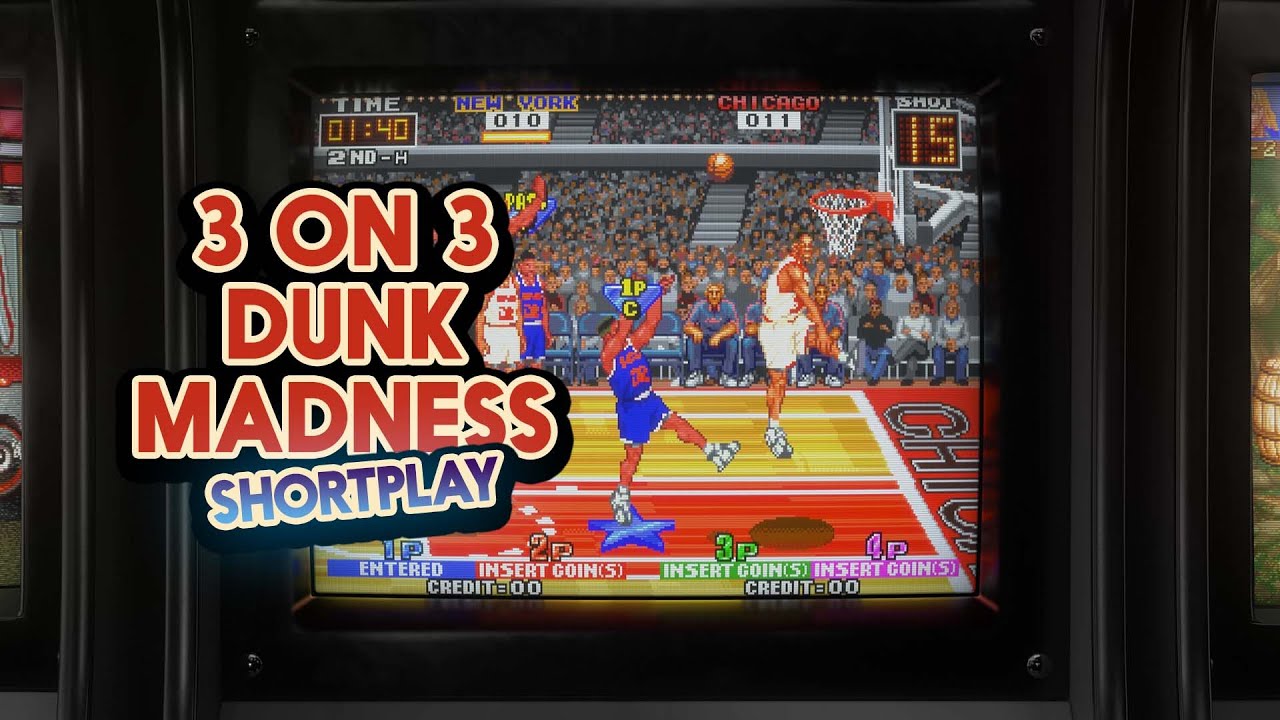 3 On 3 Dunk Madness (Prototype) - 1996 - Arcade - Shortplay | 4K CRT ...
