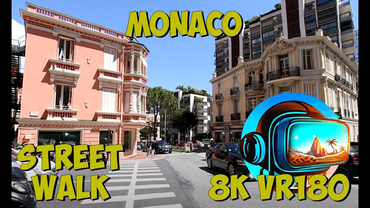 02 Walking through Monaco City in the Principality of Monaco 8K 4K ...