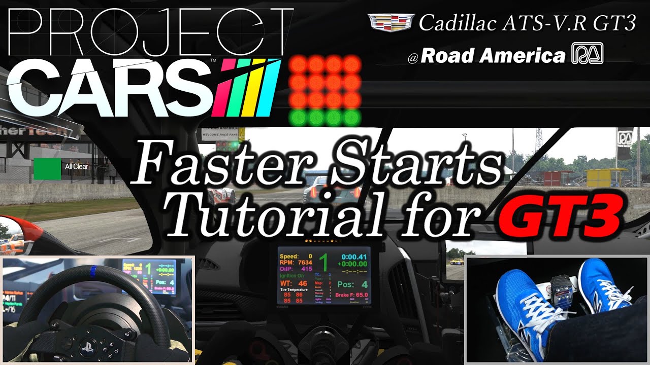 Project CARS Faster Starts Tutorial for GT3 - YouTube