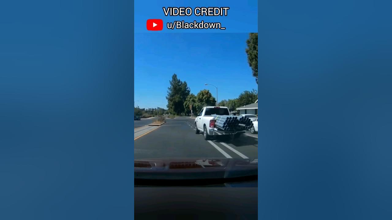 Impatient Pickup Truck Driver Gets Beautiful Instant Karma - YouTube