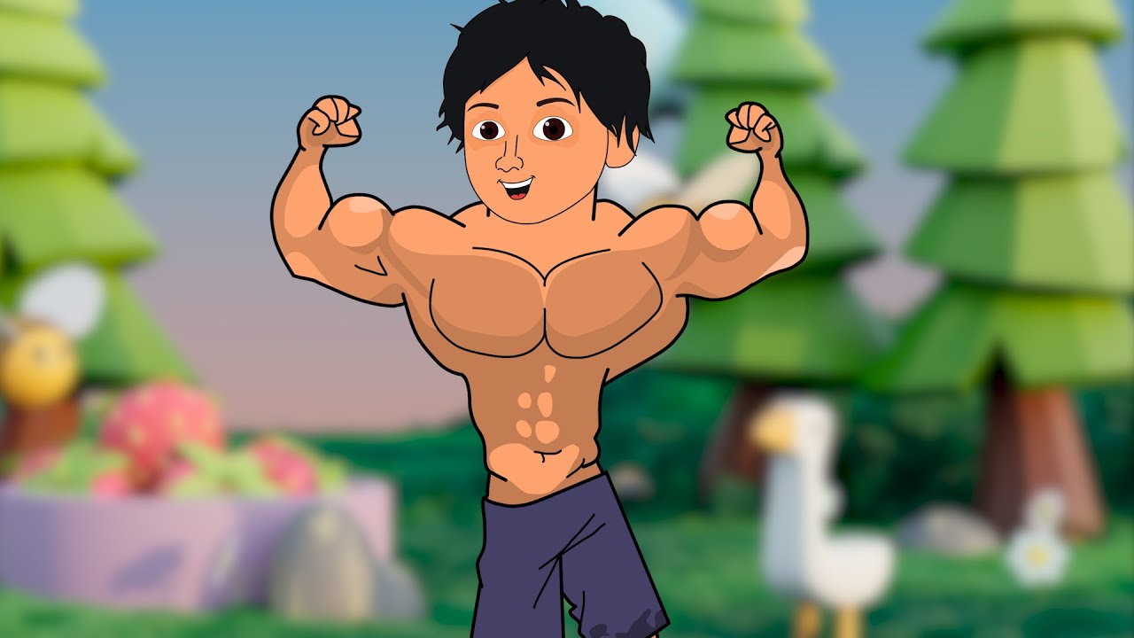 Shiva Cartoon Bodybuilder Drawing | Shiva Cartoon New Episode - YouTube