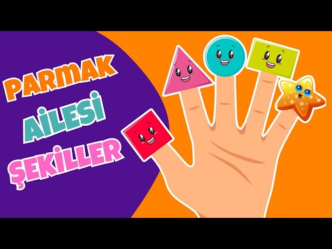 Parmak Ailesi ile Şekilleri Öğreniyorum | Eğlenceli ve Eğitici Çocuk ve Bebek Şarkıları