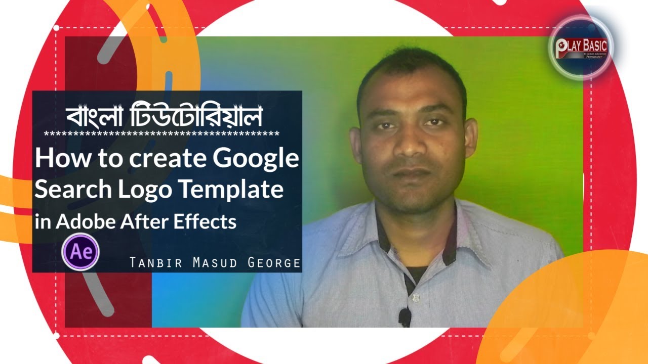 How to create Google Search Logo Template in After Effects - YouTube