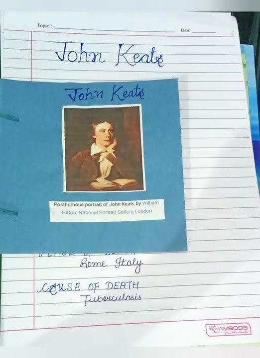 English Project"John Keats " Biography Class 12th - YouTube