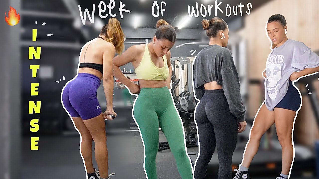 *INTENSE* WEEK OF WORKOUTS (my workout routine) - YouTube