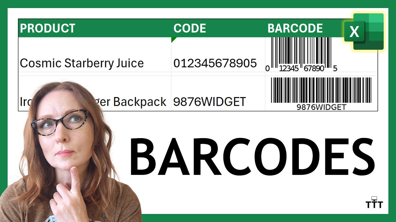 How to Generate Barcodes in Excel (Free & Easy Method!) - YouTube