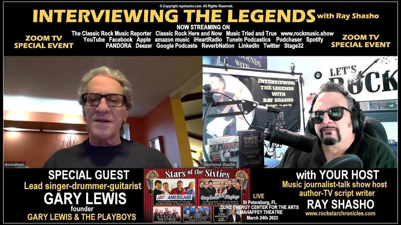 Gary Lewis Leader of 60s Top40 Legends Gary Lewis & The Playboys - YouTube