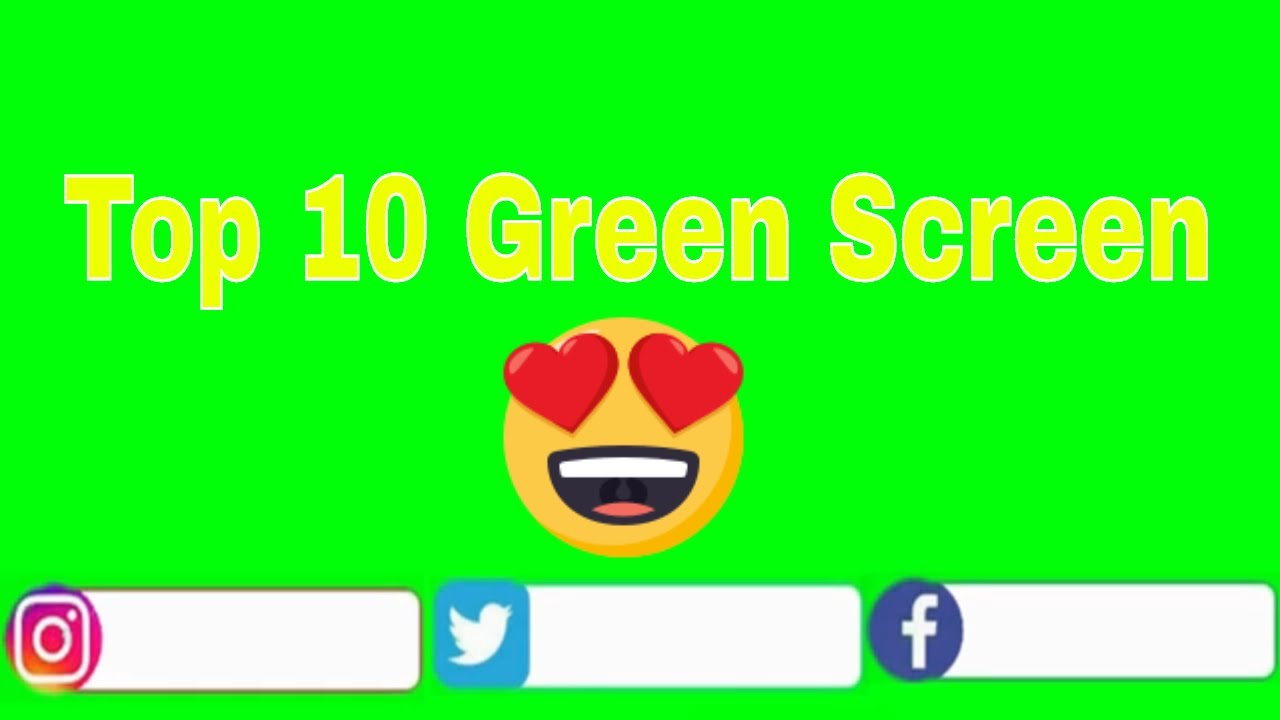Top 10 social media green screen effect | green screen social media ...