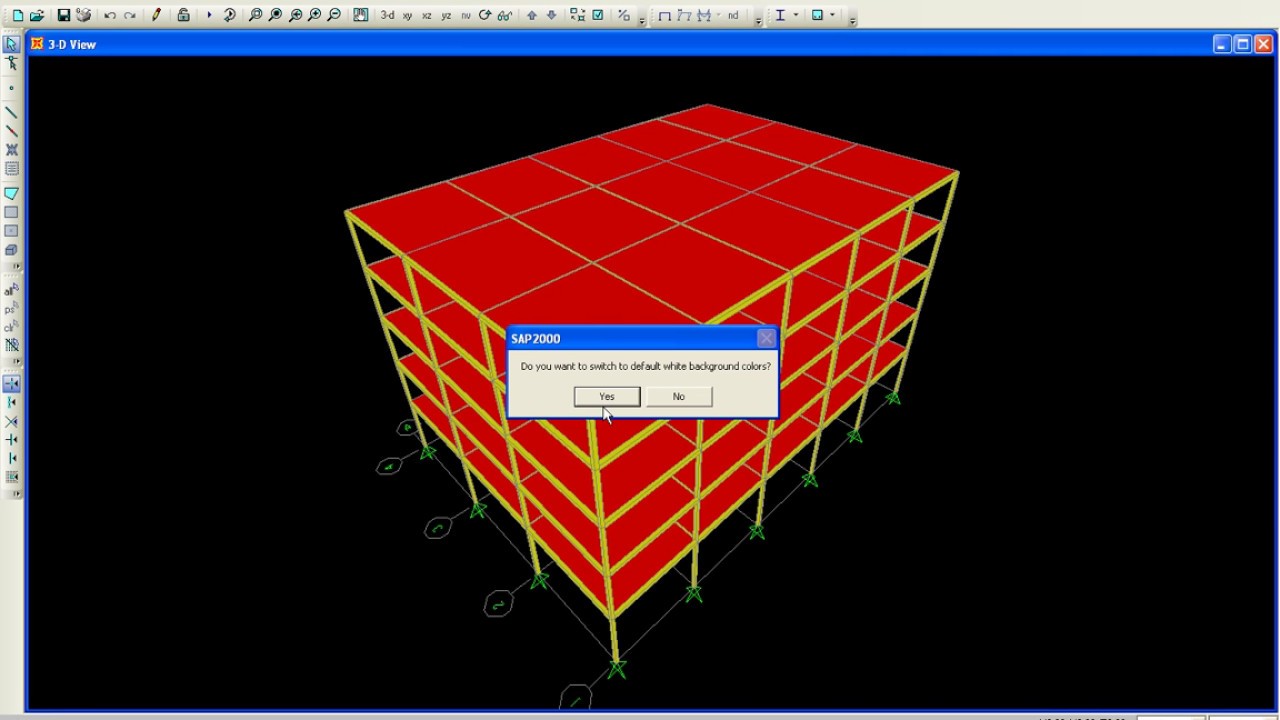SAP2000 LECTURE 1 OF FRAME STRUCTURE IN ENGLISH - YouTube