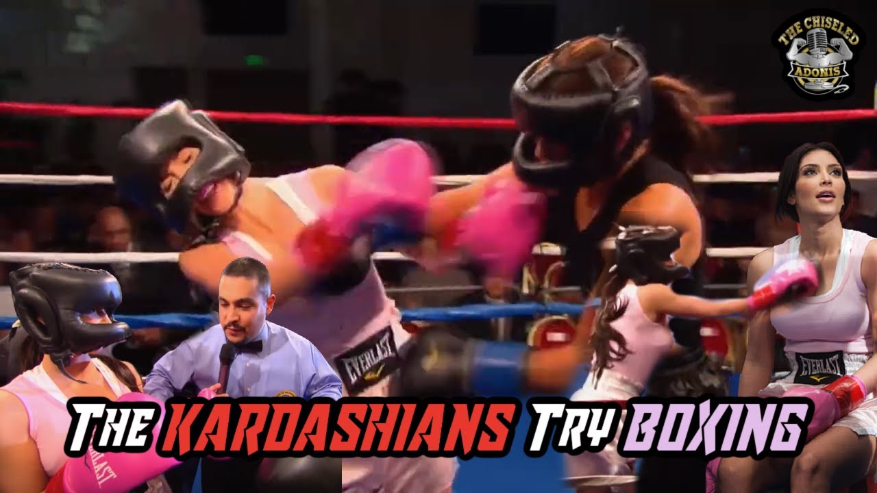 Kim Kardashian Tries BOXING For The First Time - YouTube