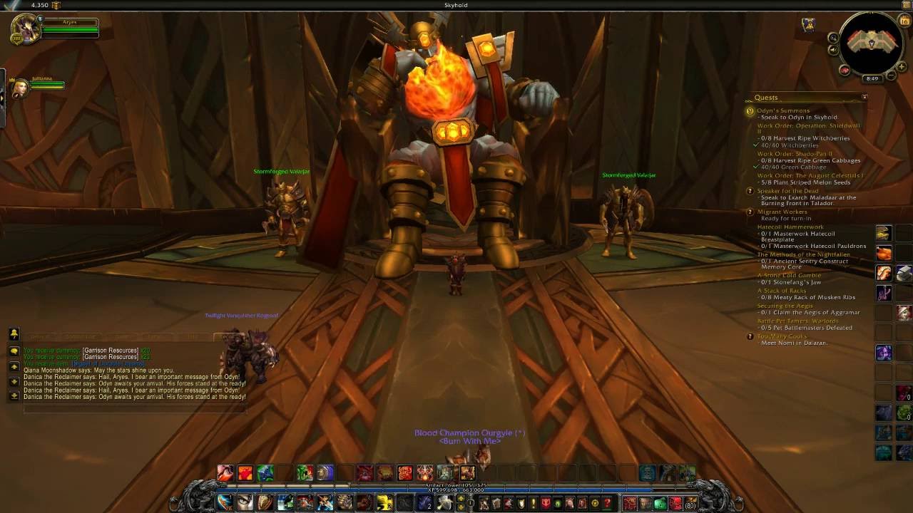 World of Warcraft Odyn's Summons Warrior Legion Quest Guide - YouTube