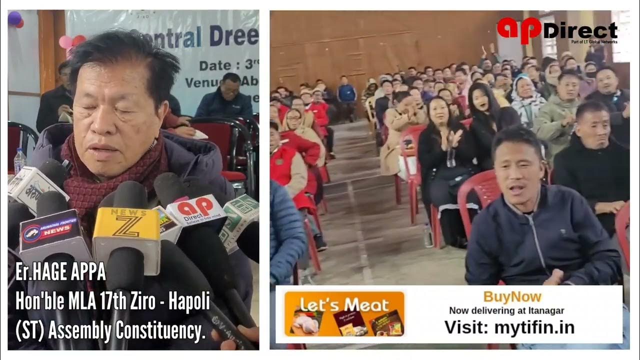 Interview with Er. Hage Appa, MLA of 17-Ziro Constituency, on the Central Dree Festival ...