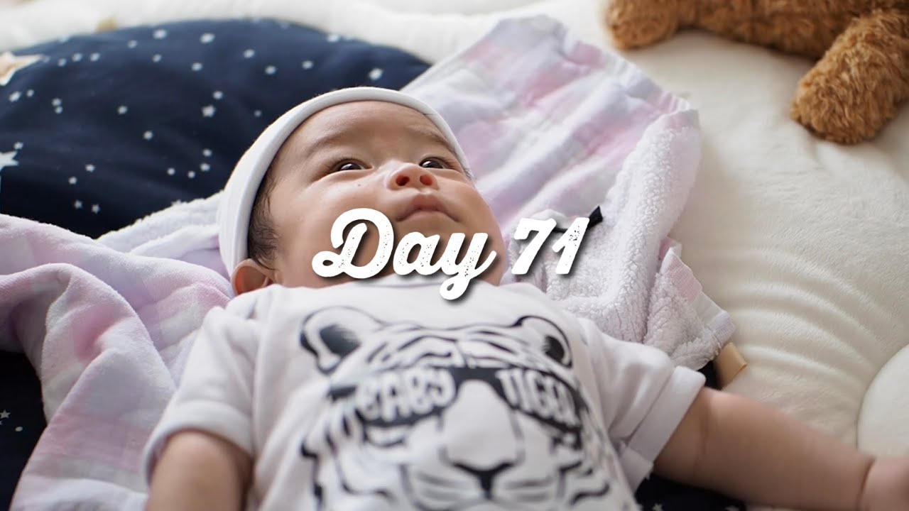 #492【Day71 Baby】is lookin' good ! 生後2ヵ月71日目のあかちゃん【vlog】 - YouTube