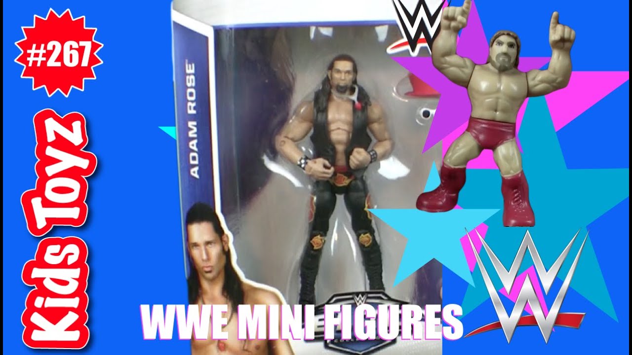 WWE Adam Rose Elite Figure and WWE Mystery Mini Figures Unboxed - YouTube