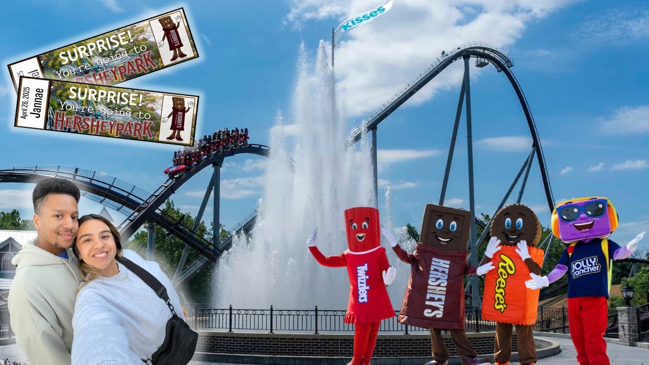 SURPRISING JANNAE ON A TRIP TO HERSHEY PARK! *Part 1* - YouTube