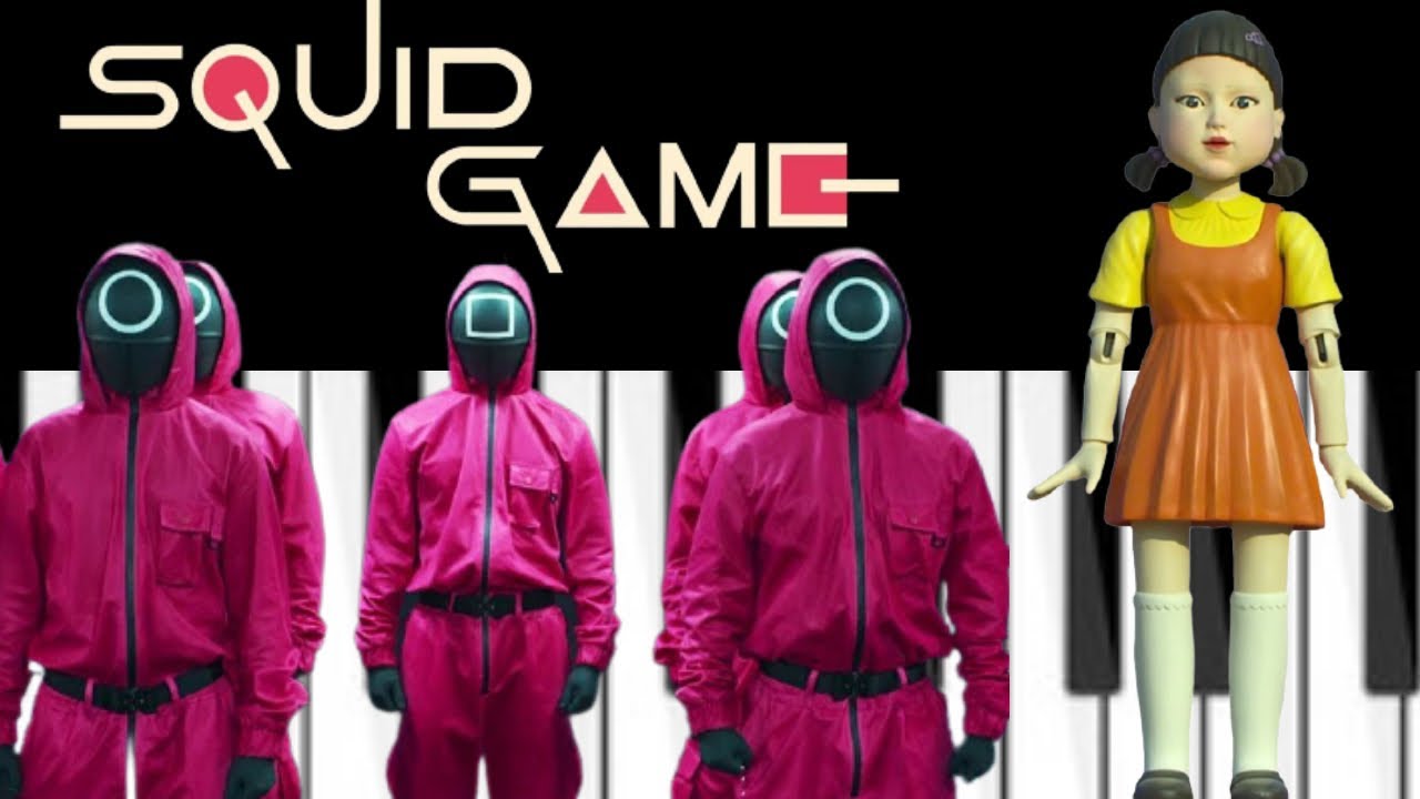 Playing Squid Game BGM On Keyboard || With Notes In Discription - YouTube