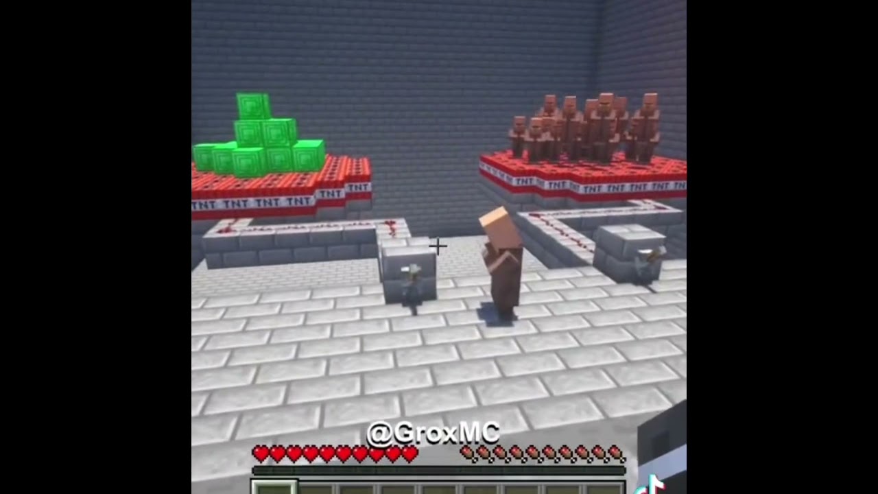 Minecraft Villager “Experiment” 😂 @groxmc - YouTube
