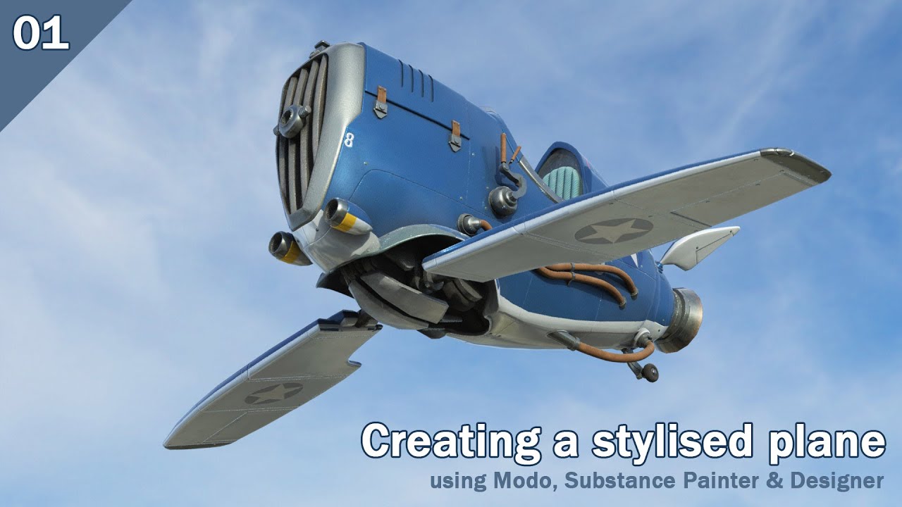 Creating a stylised plane | Full Process | Project Planning and block ...