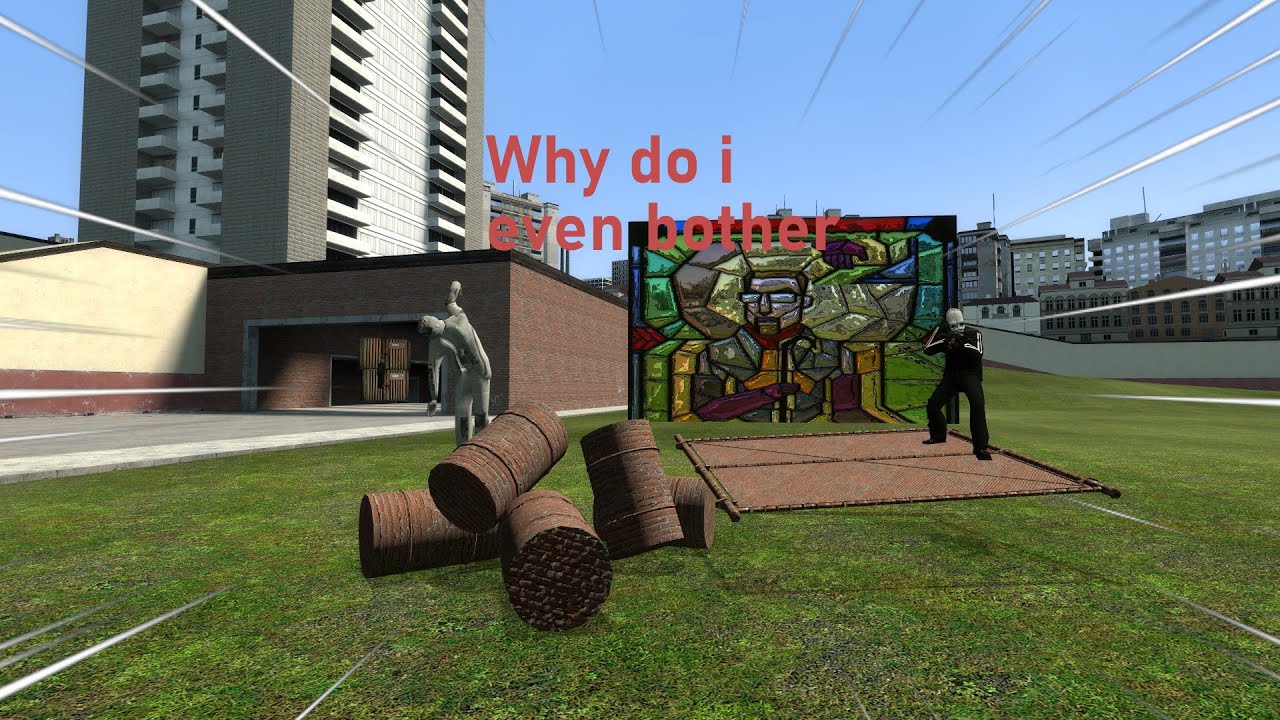 Senseless tomfoolery | Gmod (featuring gordon freeman mural from e3) - YouTube