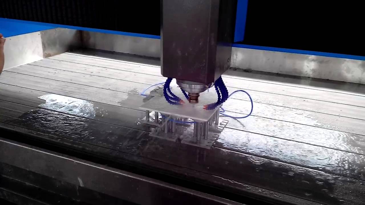ATC CNC MACHINE FOR Neolith countertops cutting edging polishing - YouTube
