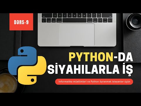 Python dərs - 9, siyahılarla iş #list