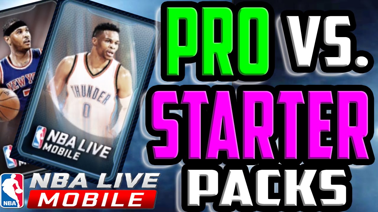 NBA Live Mobile Pack Opening Pro Packs vs Starter Packs 1 million Pack ...