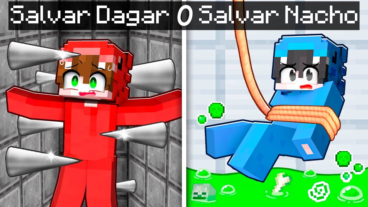 Salvar a DAGAR o Salvar a NACHO en Minecraft!? - YouTube