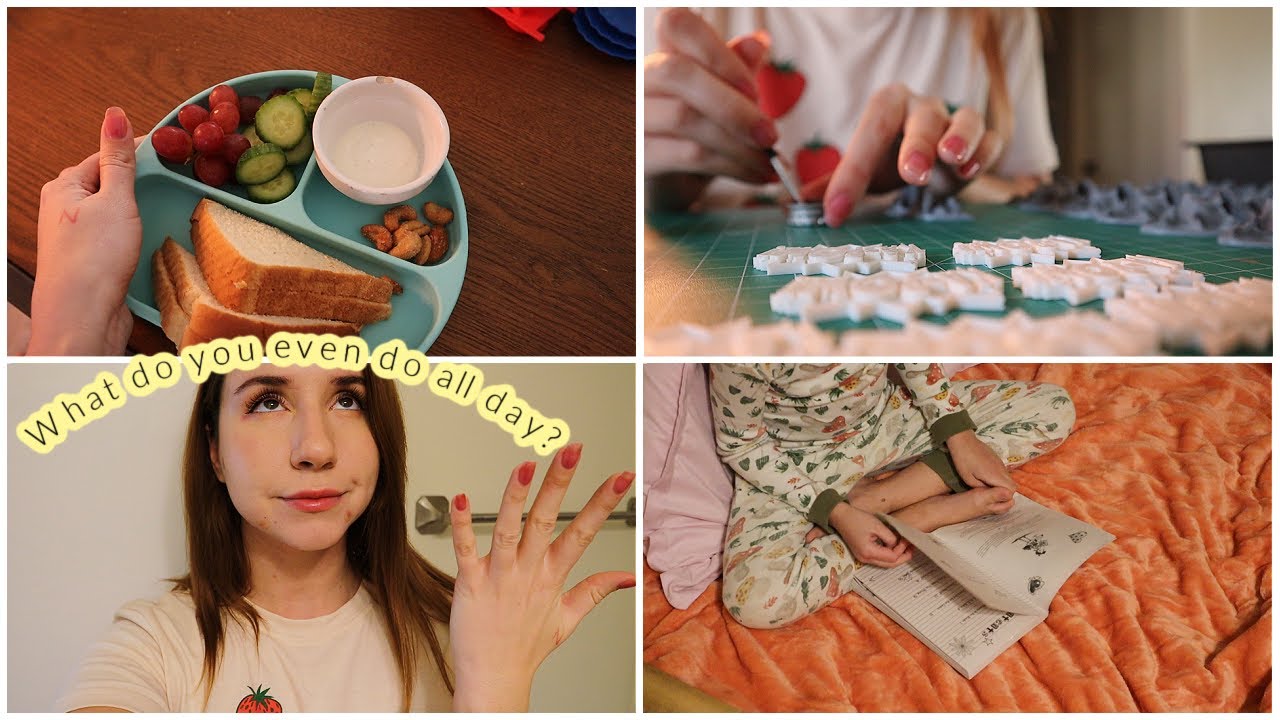 Day in the Life! Work from home/Stay at home Single Mom - YouTube