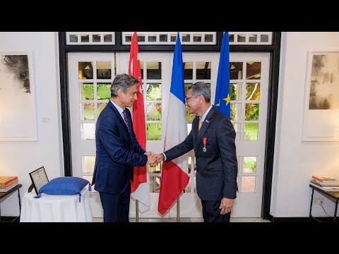 NUS President Prof Tan Eng Chye conferred Knight of the French Order of the Legion of Honour